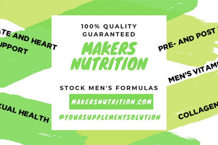 Makers Nutrition and the Top Men's Formulas to Manufacture