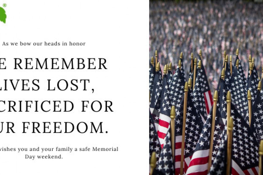 Have a Safe Memorial Day Weekend