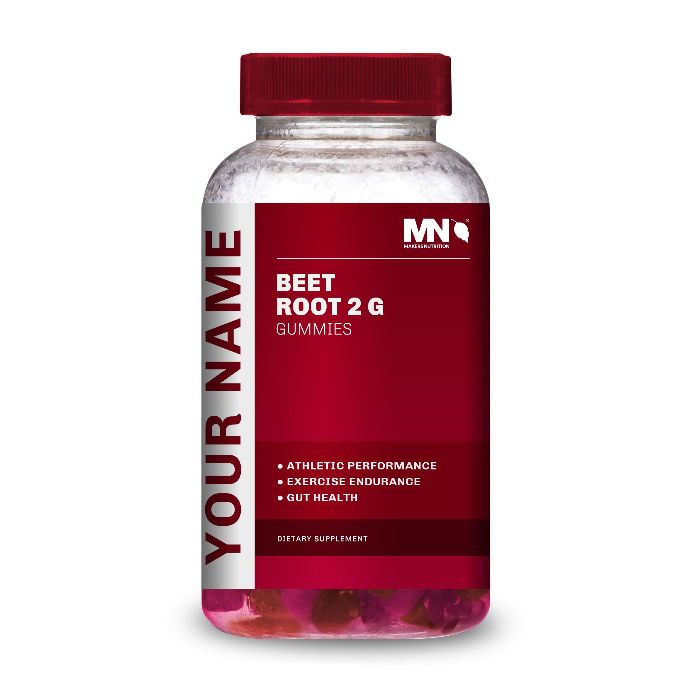 Private Label Beet Root 2 g Gummy | Makers Nutrition