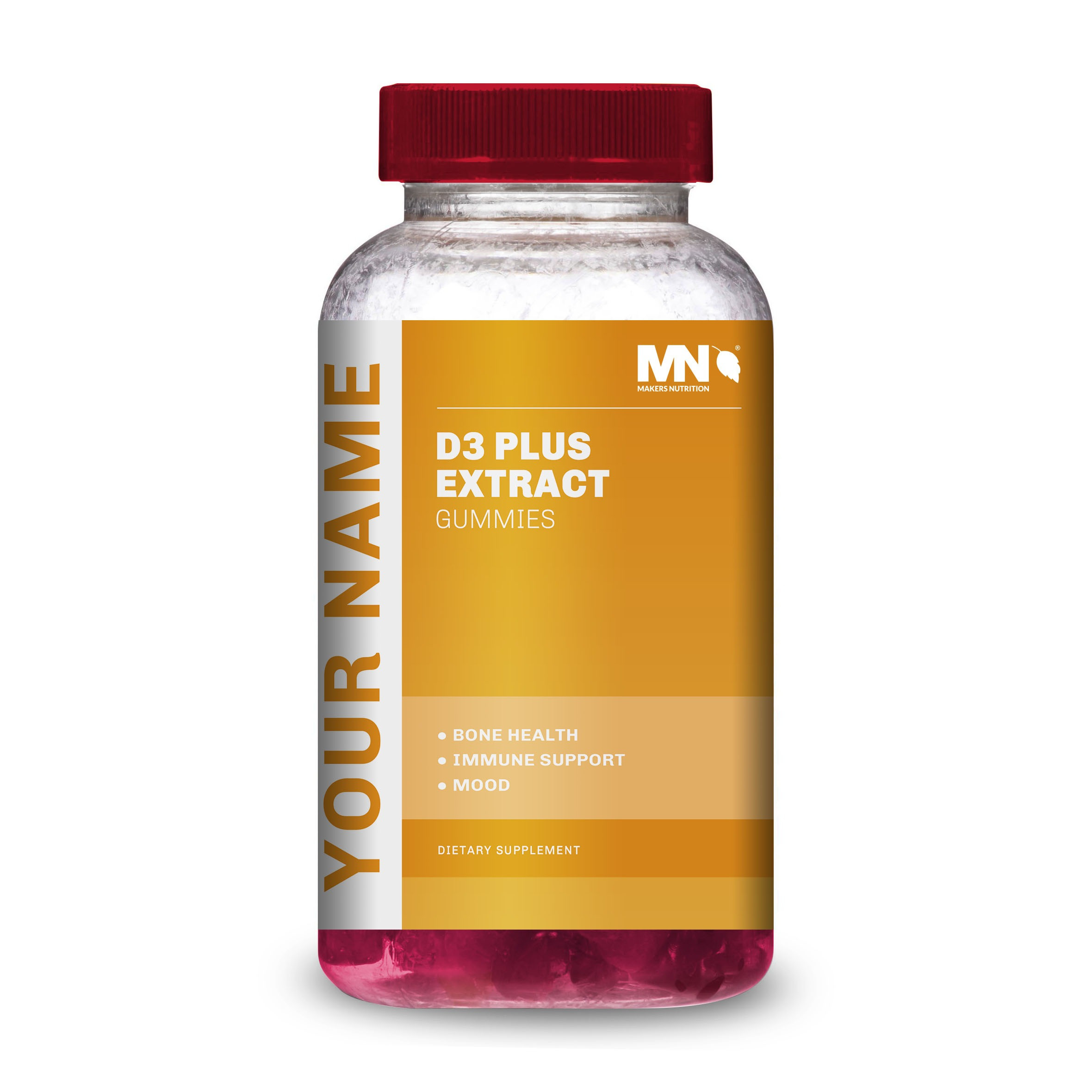Private Label D3 Plus Extract Gummies | Makers Nutrition