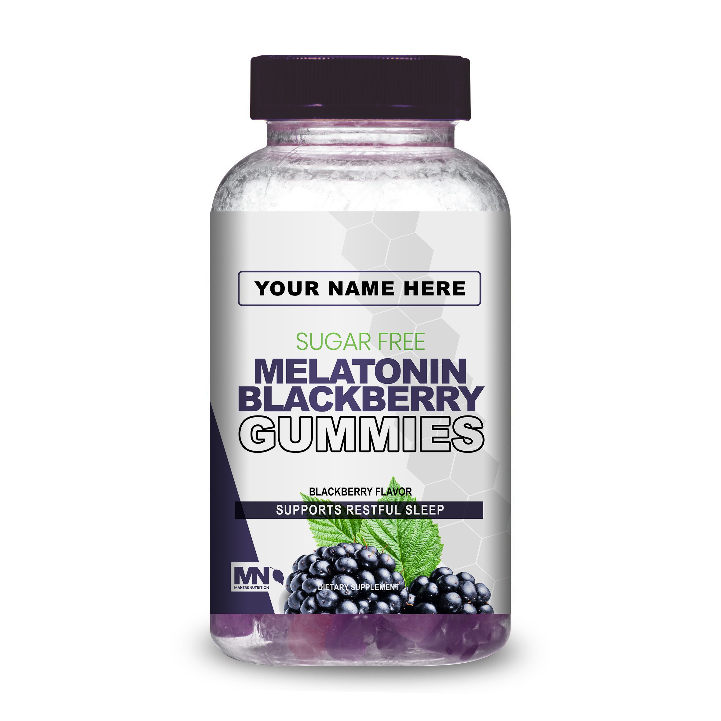 Sugar Free Melatonin Blackberry Gummies
